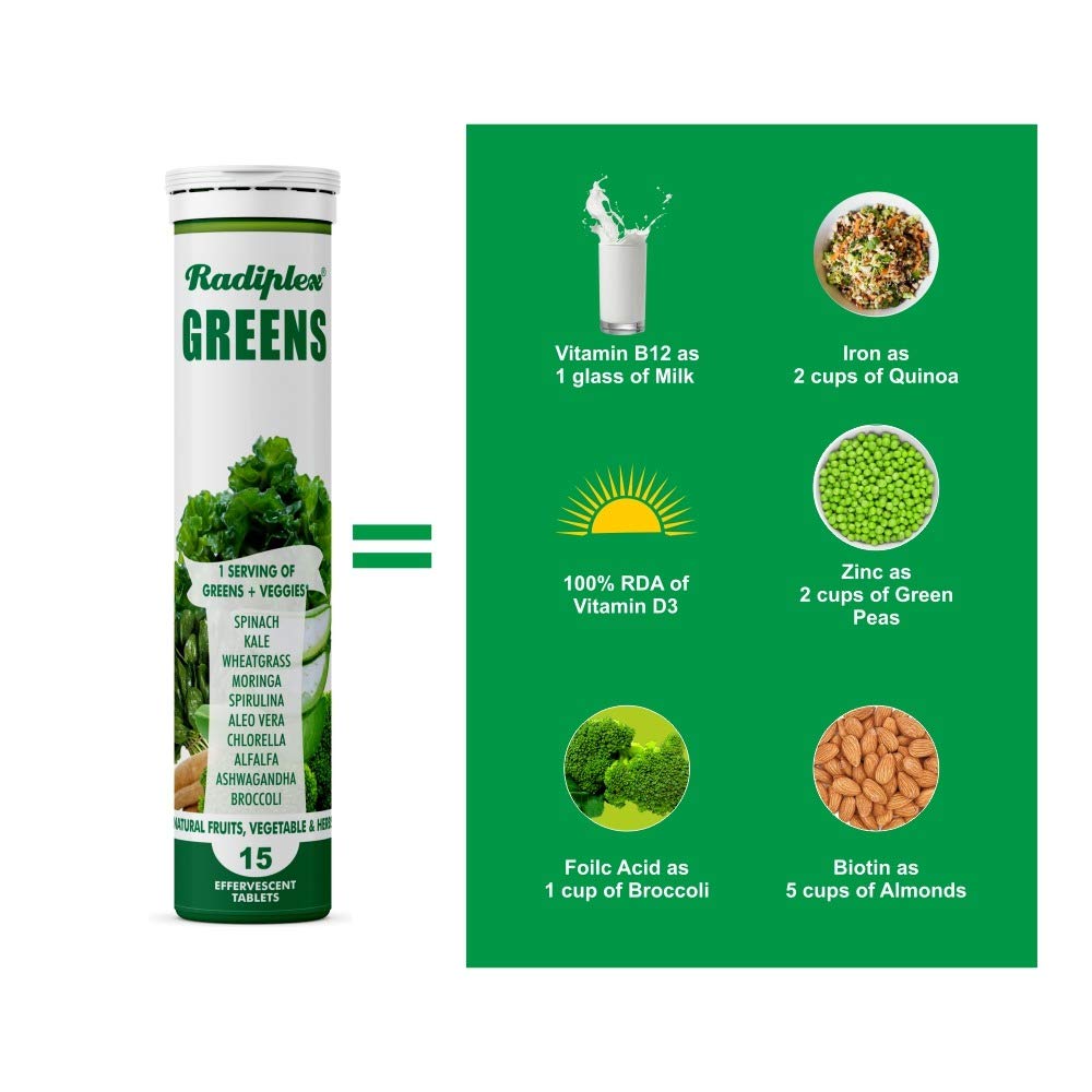 Radiplex Greens Effervescent Tablets